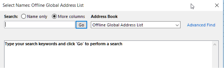How do I view the global address list (GAL)?