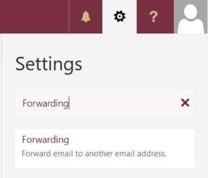 How do I forward my email to another address?