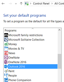 How do I change the default program for things like emailing or web ...