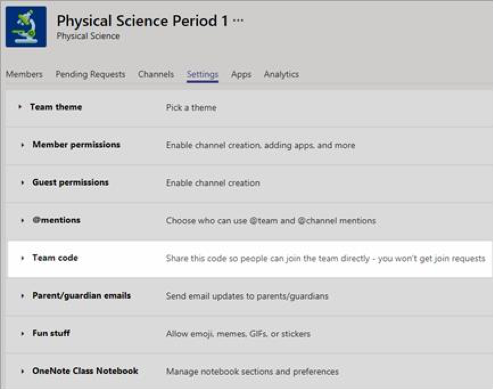 How do I invite members to join a Team with a link or code?