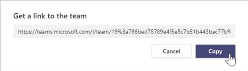 How do I invite members to join a Team with a link or code?