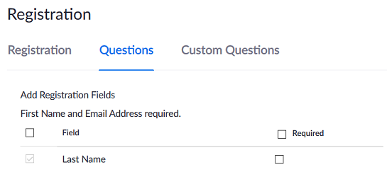 How do I require attendees to register for my Zoom meeting and provide ...