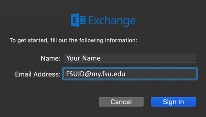 How do I set up my FSU email on Mac?