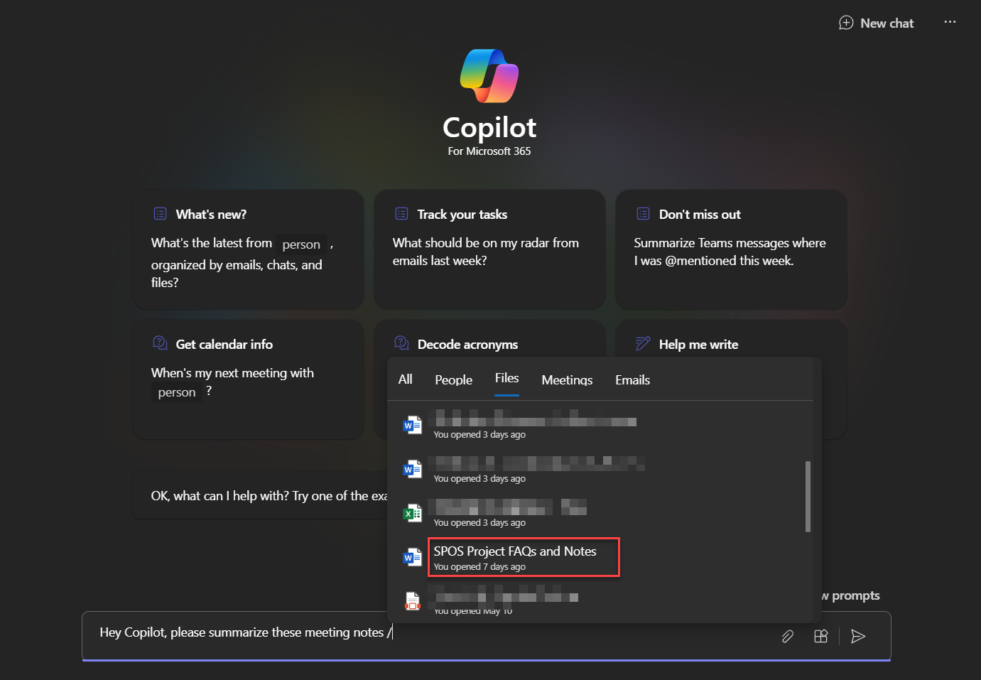 How can I have Copilot summarize a file?