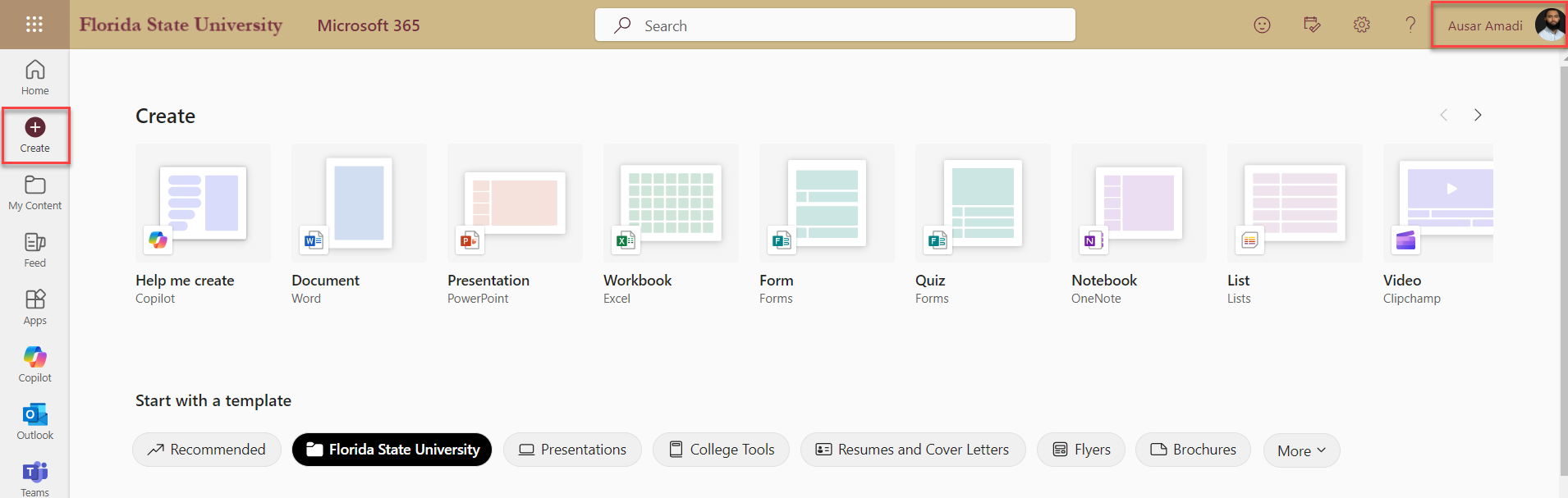 How do I set university brand templates in Office 365?