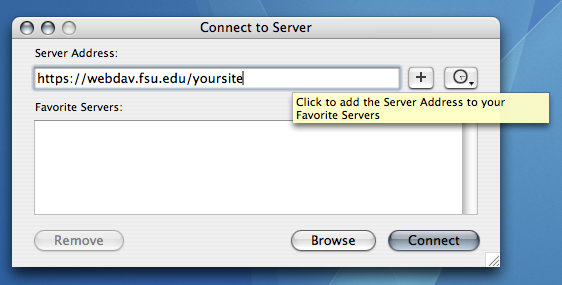 How do I use WebDav with Mac OS X (Departmental)?