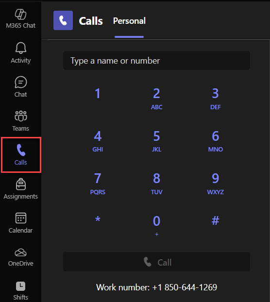 How do I access my voicemail through Teams Calling?