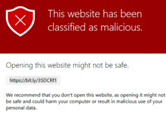 What happens when I click on a link that the URL has been rewritten by ...