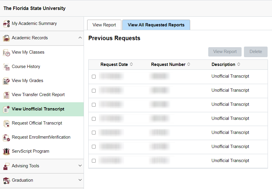 Where can I find my grades in myFSU Portal?